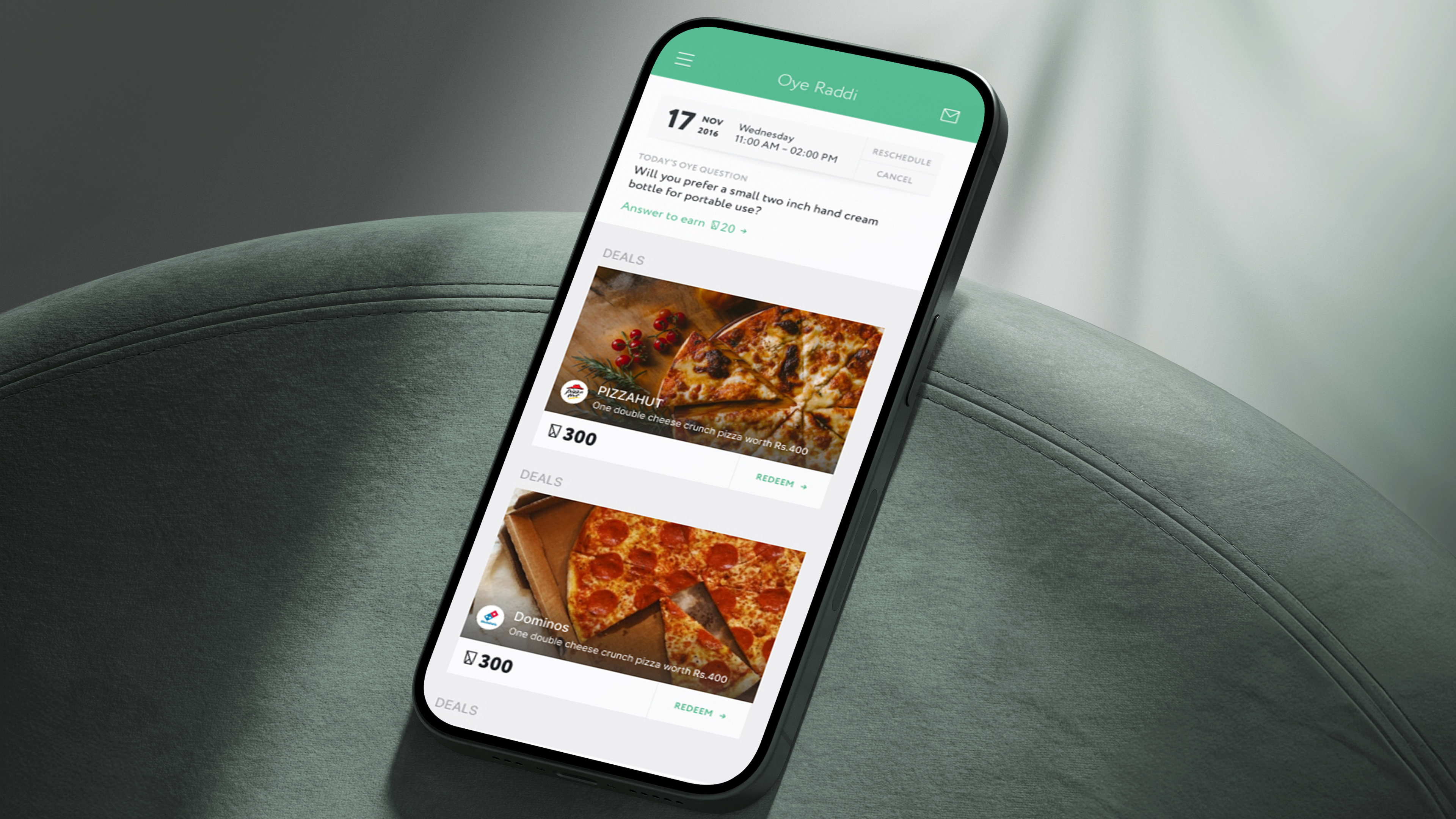 Oye Raddi | Visual identity, branding, and app development by BOMBAYDC